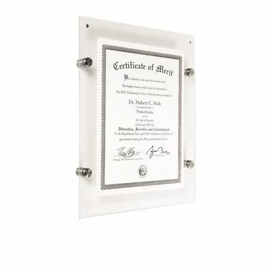 Standoff-Mounted Acrylic Sign (Hardware Only) | Wall-Mounted Signs ...